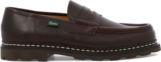 Paraboot Reims Logo Detailed Loafers - ShopStyle