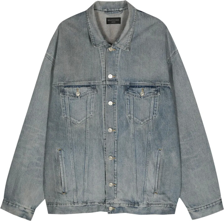 Balenciaga Reflective-Logo Jacket - ShopStyle