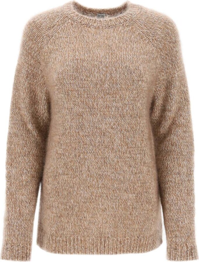 Totême melange-effect sweater - ShopStyle
