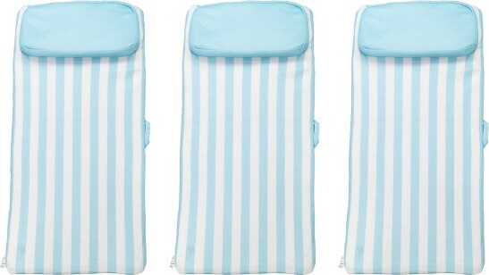 Comfy Floats No Inflate Roll Up Sun Bed Single Person Water Lounger ...