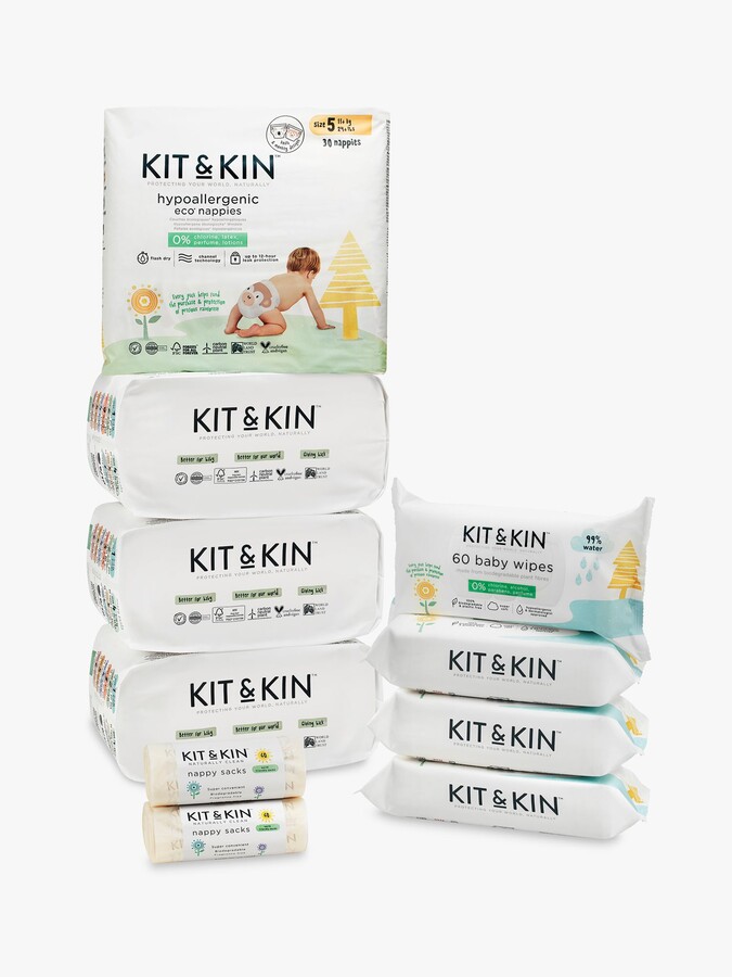 Kit & Kin Essentials Nappy Starter Bundle Pack, Multi - ShopStyle Kids ...