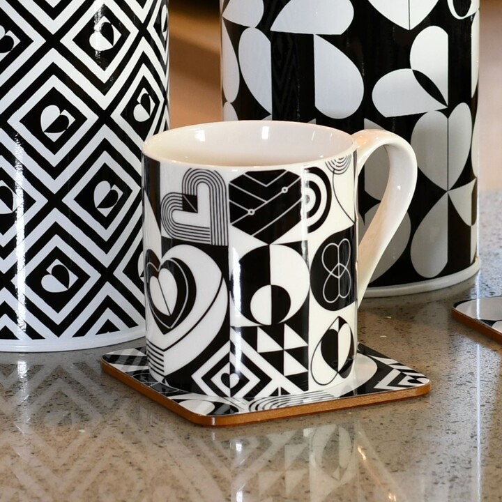 Beau & Elliot Monochrome Avant Garde Mug Black and white - ShopStyle