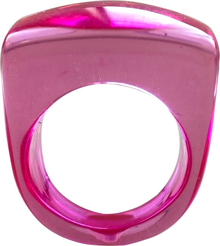 Smilla Brav Women's Pink / Purple Recycled Plastic Ring Pretty In Pink ...