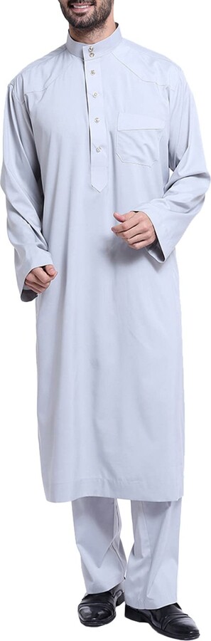 COOFANIN Valentine Outfits for Women Men's Kaftan Robe Open Sackcloth ...