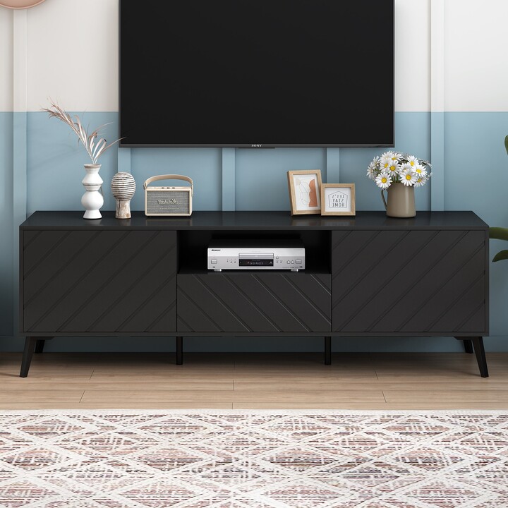 Sunmory TV Stand for 70 inch TV Entertainment Center - ShopStyle