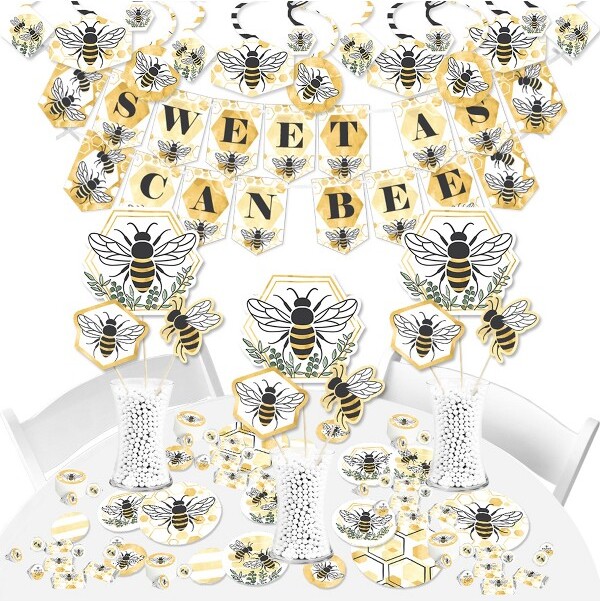 Big Dot of Happiness Little Bumblebee - Bee Baby Shower or Birthday ...