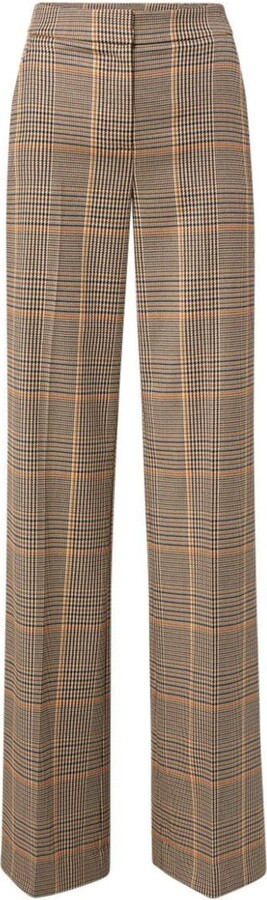 Veronica Beard Tonelli check-print pants - ShopStyle