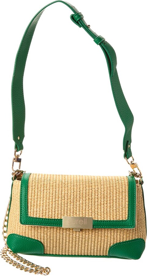 Surell Accessories Straw Flap Shoulder Bag - ShopStyle