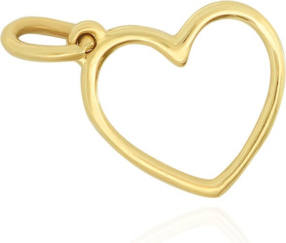 The Lovery Mini Gold Heart Charm - ShopStyle