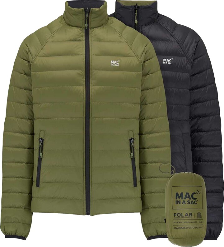 Mac in a Sac - Polar - Packable Men's Down Jacket - Khaki Black - M ...