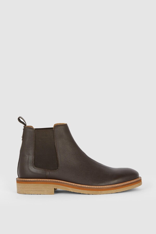 Maine Hampton Leather Crepe Effect Chelsea Boot - ShopStyle
