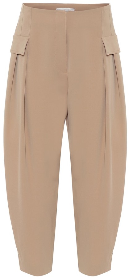 Stella McCartney Stretch-wool high-rise pants - ShopStyle