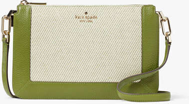 Kate Spade Lena Canvas Colorblock Double Compartment Crossbody ...