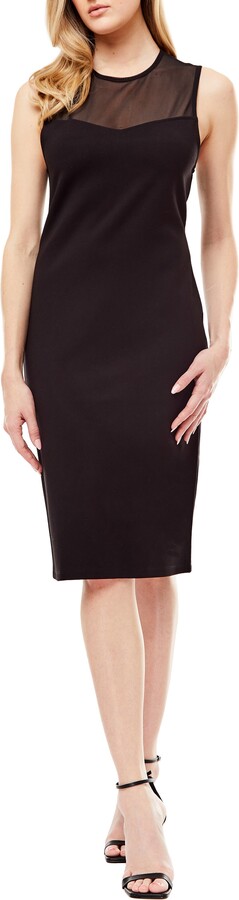 Love by Design Linda Mesh Yoke Shift Dress - ShopStyle