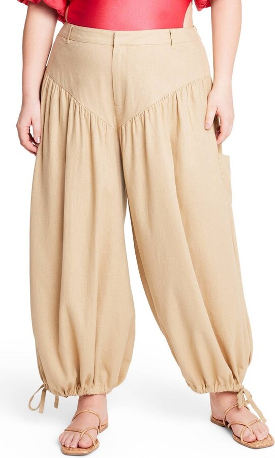 Women's Yoke High-Rise Pants - Fe Noel x Target Khaki 20 - ShopStyle