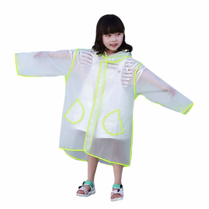 TURMIN Boys Girls Transparent Puddle Suit Fashion Raincoat Rain Poncho ...