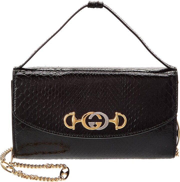 Gucci Embossed Leather Shoulder Bag - ShopStyle