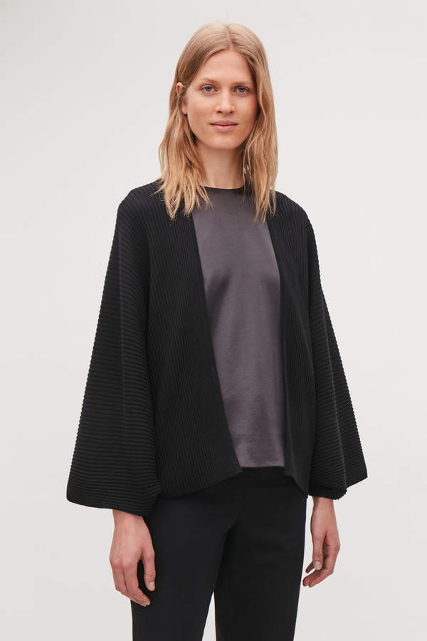 COS CAPE-STYLE TUBULAR-KNIT CARDIGAN - ShopStyle