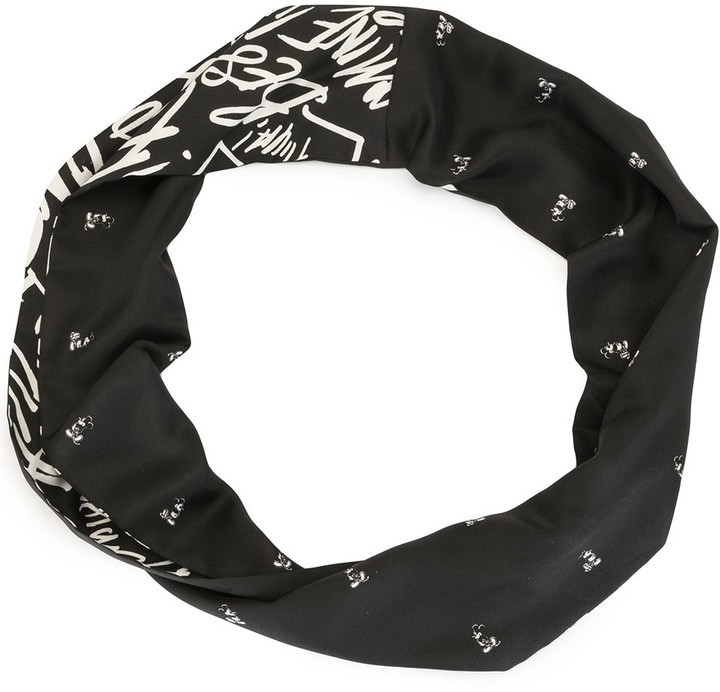 TAKAHIROMIYASHITA TheSoloist. Mickey Mouse snood - ShopStyle Scarves ...