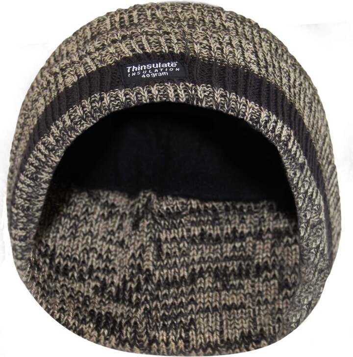 True Face Men's hat Thin Insulation Warm Cap Lined Woolly Knitted ...
