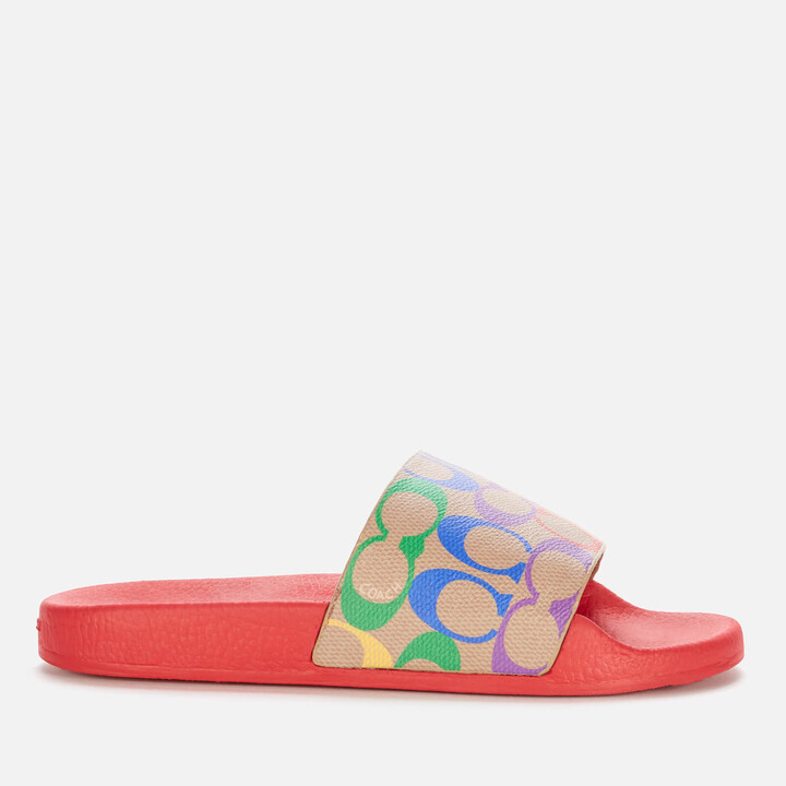 Coach Women's Pride Rubber Pool Slide Sandals - ShopStyle