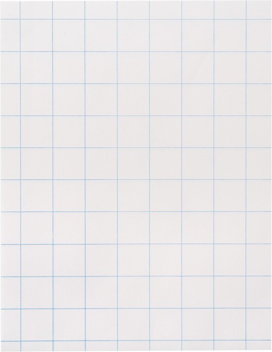 School Smart Graph Paper, 8-1/2 x 11 Inches, 15 lbs, 1 Inch Grids, 500 ...