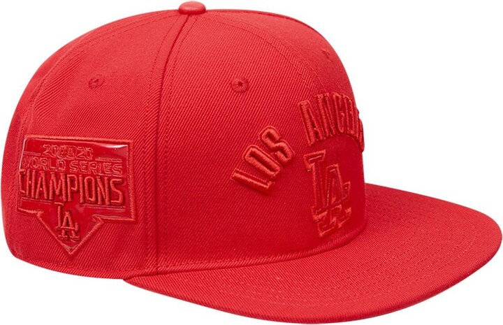 Men's Pro Standard Los Angeles Dodgers Triple Red Snapback Hat - ShopStyle