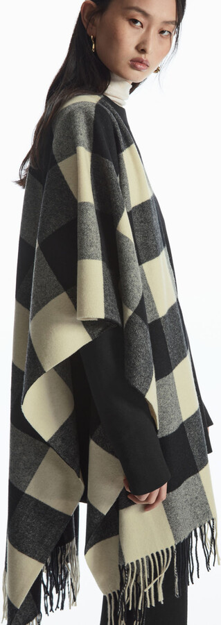 COS Fringed Wool Cape - ShopStyle