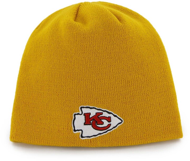 '47 Men's Gold Kansas City Chiefs Secondary Logo Knit Beanie ...