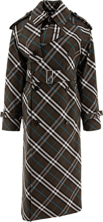 Burberry Check Coats - ShopStyle