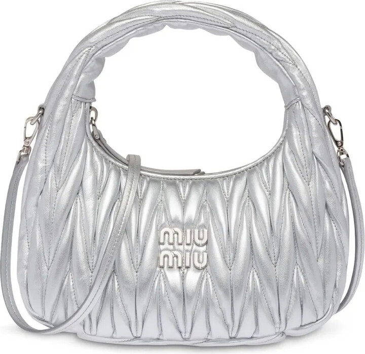 Miu Miu Miu Wander matelassé leather bag - ShopStyle