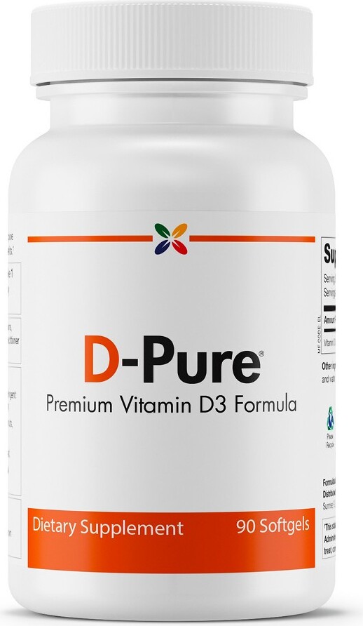 Stop Aging Now - D-Pure 5000 IU Vitamin D3 Formula - Premium Vitamin D3 ...