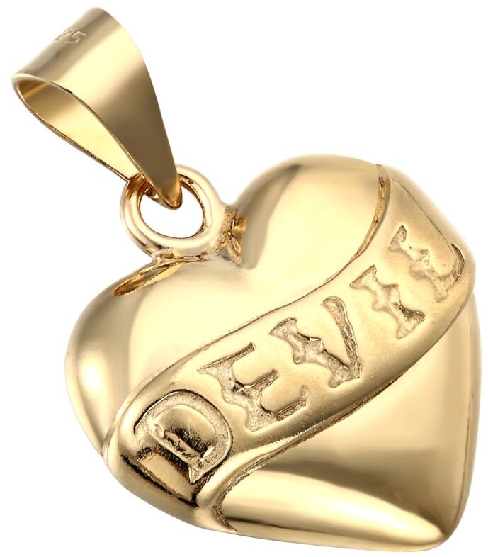 SEOL + GOLD - 22Ct Gold Vermeil Devil Heart Pendant - ShopStyle Necklaces