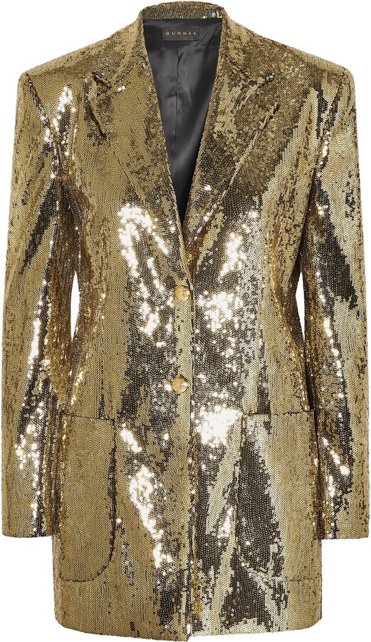 Dundas Suit Jacket Gold - ShopStyle