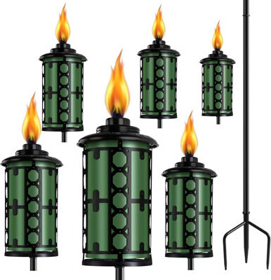 JASODI 16oz Home Garden Torch, 59-Inch Upgraded Citronella Torches ...