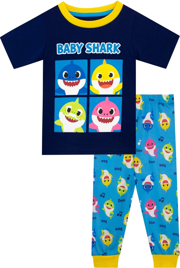 Baby Shark Short Sleeve Pyjamas - ShopStyle