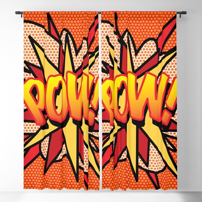 Superhero Graphics Pow