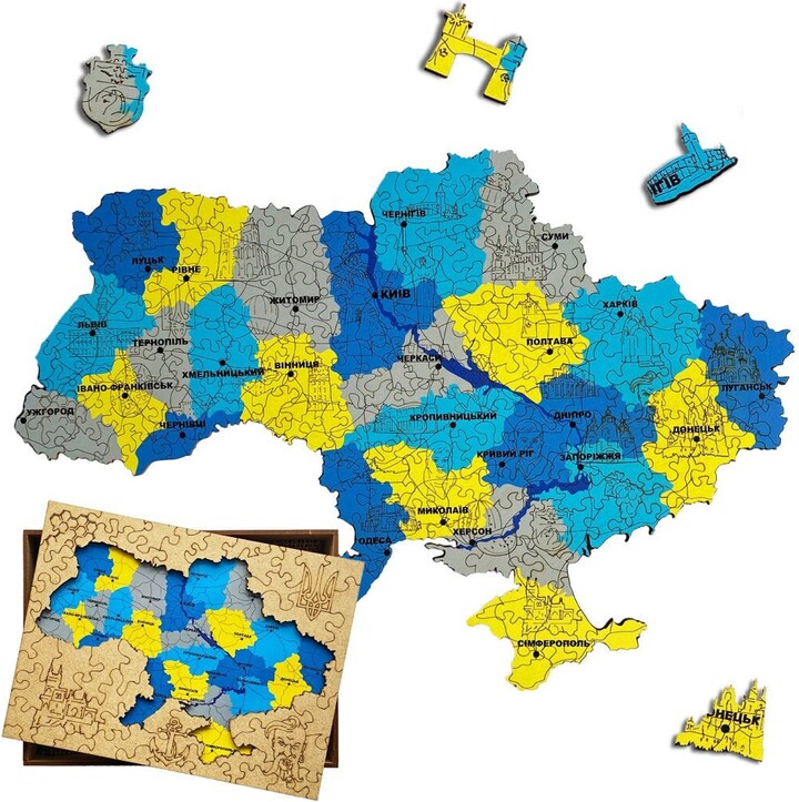 Etsy Wooden Jigsaw Puzzle Map Of Ukraine, Jigsaw For Adults Kids ...