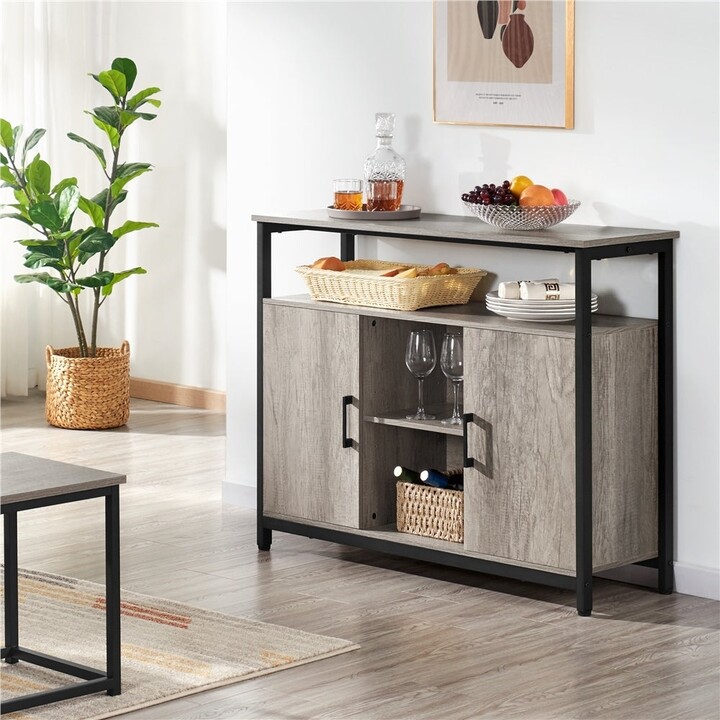 Yaheetech Universal Stand Cabinet Storage with Platform and Drawer ...