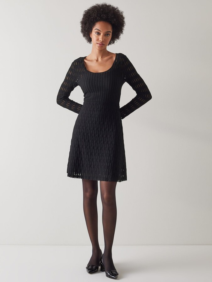 LK Bennett Jolie Squiggle Mini Dress - ShopStyle