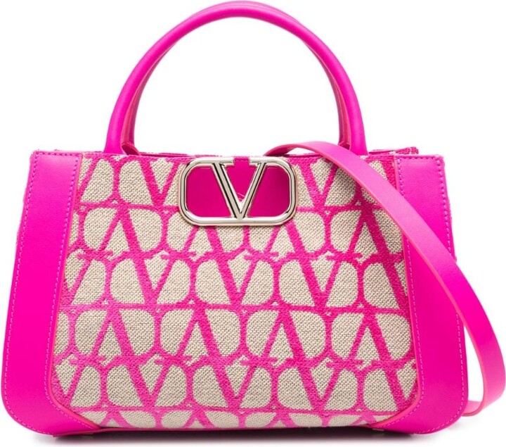 Valentino Garavani small Toile Iconographe VLogo tote bag - ShopStyle