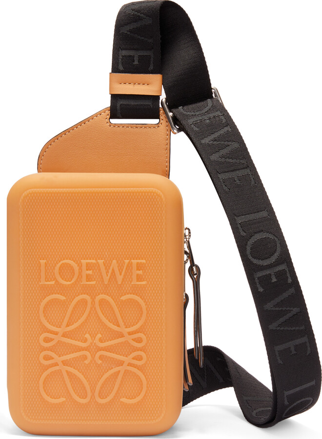 Loewe Luxury Molded Sling in diamond rubber and calfskin - ShopStyle ...