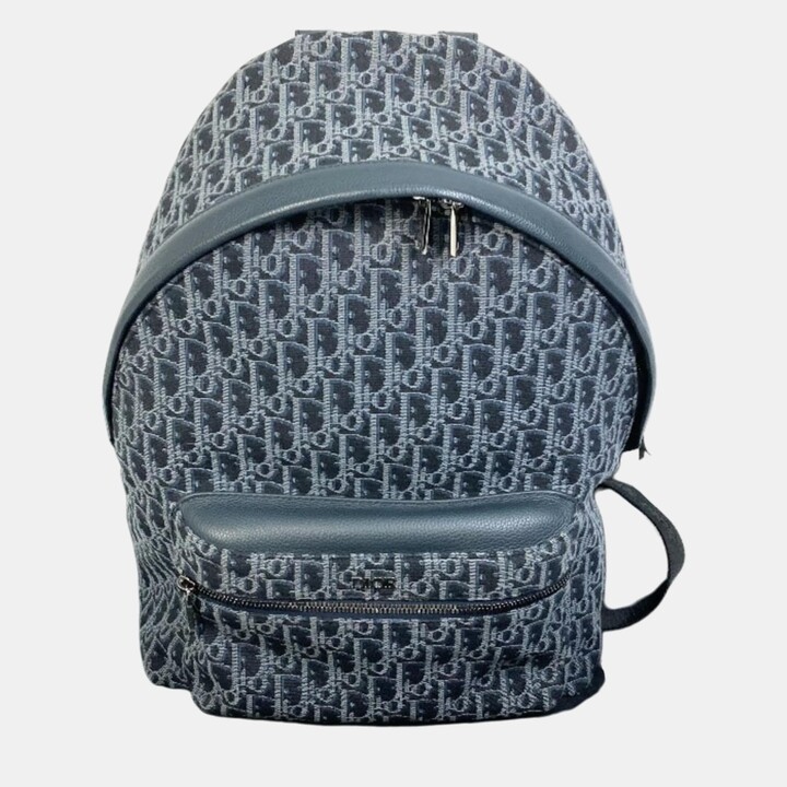 Christian Dior Navy Trotter Oblique Backpack - ShopStyle