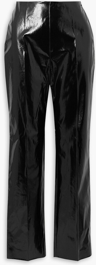 Nanushka Maggie patent vegan leather straight-leg pants - ShopStyle