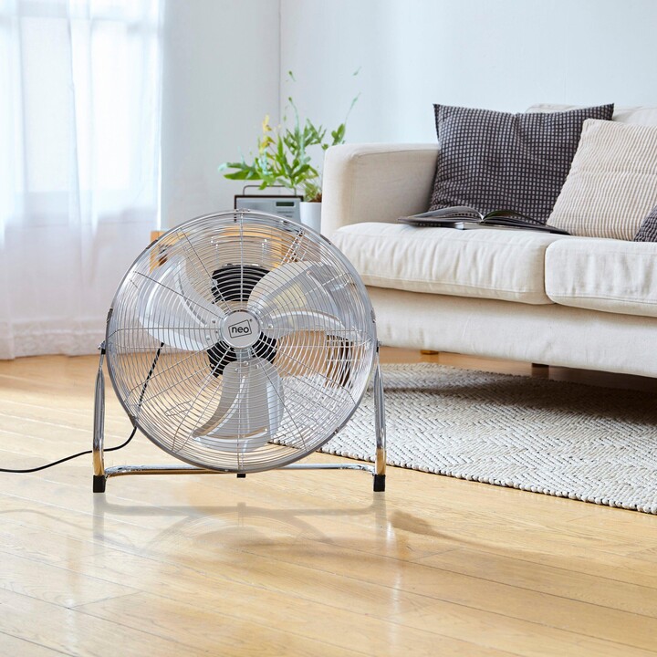 Neo High Velocity Chrome Metal Floor Freestanding Fan - ShopStyle Bath ...
