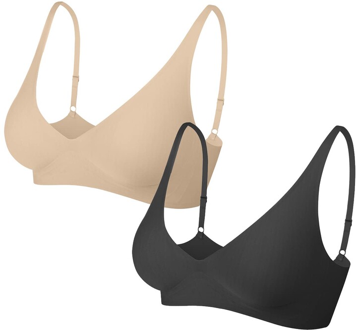 seryero Women Sexy Zero Feel Comfort Seamless Bralettes Crop Top Soft ...