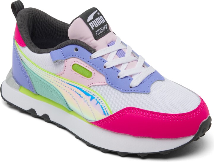 Puma Little Girls Rider Fv Glowing Up Casual Sneakers from Finish Line ...