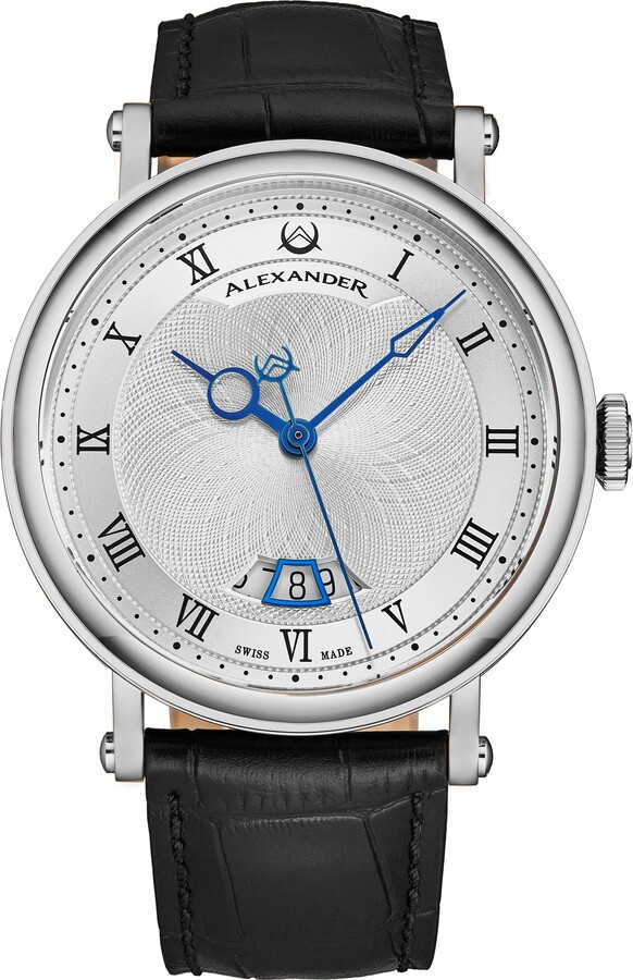 Alexander A153 Luxury Swiss Automatic Classic 43mm Stainless Steel Lux ...