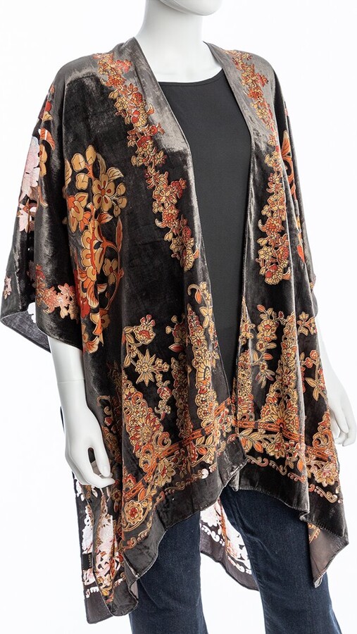 Saachi Velvet Poncho - ShopStyle Scarves & Wraps