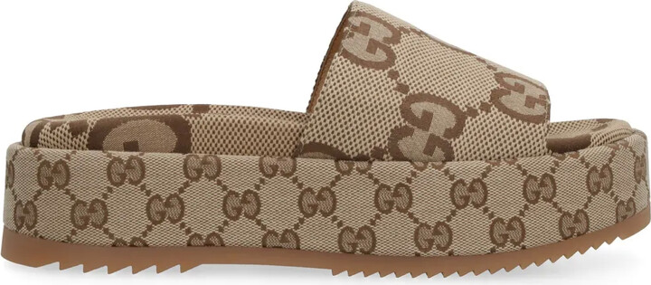 Gucci GG platform slides - ShopStyle Sandals